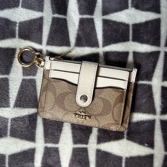 Coach | Bags | Coach Card Case Attachment In Signature Canvas | Poshmark